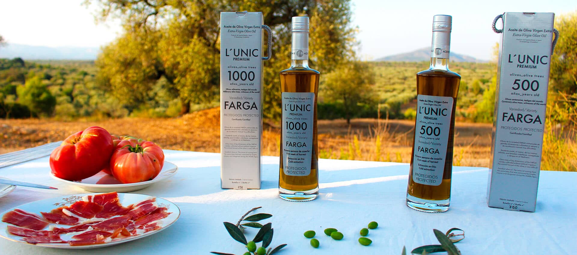 Aceite farga, variedad farga de 500 y 1000 años | L´UNIC PREMIUM